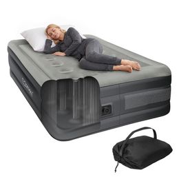 ML-Design Luftbett, Grau, Textil, Rechteckig, 97x196 cm, T&Uuml;V Rheinland, Schlafzimmer, Betten, G&auml;stebetten, Luftbetten