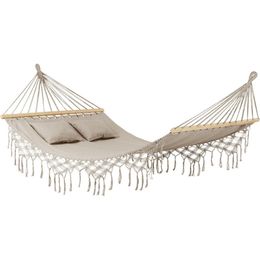 Outtec H&auml;ngematte, Beige, Textil, 2-Sitzer, Rechteckig, 200x1x150 cm, Gartenm&ouml;bel, H&auml;ngematten