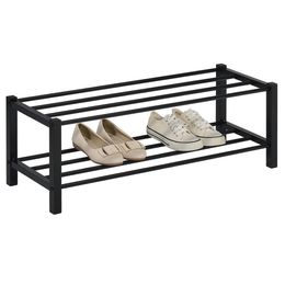 Idimex Schuhregal, Schwarz, Metall, Mode, 80x27x29 cm, Garderobe, Schuhaufbewahrung, Schuhregale