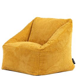 Icon Sitzsack, Gelb, Textil, 100 L, 1-Sitzer, Freiform, 55x44x55 cm, Hergestellt in Deutschland, Oeko-Tex&reg; Standard 100, Reach, Wohnzimmer, Hocker, Sitzs&auml;cke, Kindersitzs&auml;cke