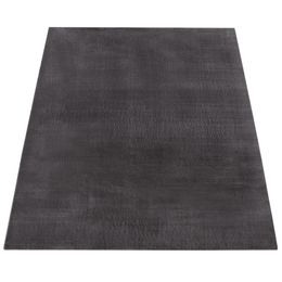 Paco Home Kurzflorteppich, Anthrazit, Textil, Rechteckig, 140x200 cm, strapazierf&auml;hig, f&uuml;r Fu&szlig;bodenheizung geeignet, Teppiche & B&ouml;den, Teppiche
