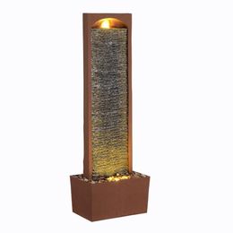 Teamson Home Gartenbrunnen, Rot, Kunststoff, 34.01x97.99x22 cm, Gartenzubeh&ouml;r, Gartendeko