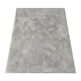 Paco Home Hochflorteppich, Grau, Textil, Rechteckig, 120x170 cm, strapazierf&auml;hig, f&uuml;r Fu&szlig;bodenheizung geeignet, Teppiche & B&ouml;den, Teppiche, Hochflorteppiche & Shaggys
