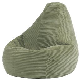 Icon Kindersitzsack, Salbeigr&uuml;n, Textil, 100 L, 1-Sitzer, Freiform, 69x59x65 cm, Hergestellt in Deutschland, Oeko-Tex&reg; Standard 100, Reach, Wohnzimmer, Hocker, Sitzs&auml;cke, Kindersitzs&auml;cke