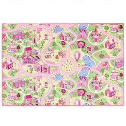 Snapstyle Kinder, Rosa, Textil, Abstrakt, 80x160 cm, Teppiche & B&ouml;den, Teppiche, Teppich Kinderzimmer