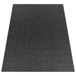 Paco Home Outdoorteppich, Anthrazit, Kunststoff, Rechteckig, 240x340 cm, strapazierf&auml;hig, f&uuml;r Fu&szlig;bodenheizung geeignet, Teppiche & B&ouml;den, Teppiche, Outdoorteppiche