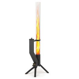 Gardenflare Gardenflare, Schwarz, Metall, 36x131x35 cm, Freizeit, Campingzubeh&ouml;r, Feuerschalen