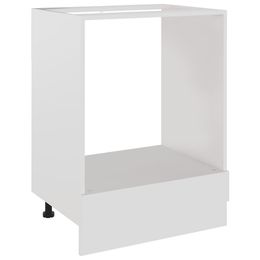 vidaXL Herdumbauschrank, Wei&szlig;, Holz, Rechteckig, 60x46x60 cm, K&uuml;chen, K&uuml;chenm&ouml;bel, K&uuml;chenschr&auml;nke, K&uuml;chenunterschr&auml;nke