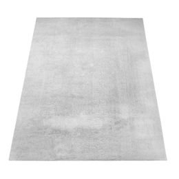 Paco Home Kurzflorteppich, Silber, Textil, Rechteckig, 140x200 cm, strapazierf&auml;hig, f&uuml;r Fu&szlig;bodenheizung geeignet, Teppiche & B&ouml;den, Teppiche
