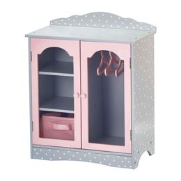 Teamson Kids Puppenschrank, Grau, Holzwerkstoff, Spiel/Spielzeug, Freiform, 23x53x43 cm, Spielzeug, Kinderspielzeug, Puppen & Puppenzubeh&ouml;r, Puppenzubeh&ouml;r