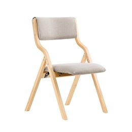 sobuy Klappstuhl, Grau, Holzwerkstoff, Holz, 41x44x50 cm, Esszimmer, St&uuml;hle, Klappst&uuml;hle