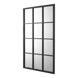 [en.casa] Wandspiegel, Schwarz, Glas, Rechteckig, 60x90x1.8 cm, Spiegel, Wandspiegel