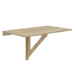 [en.casa] Wandklapptisch, Sonoma Eiche, Holzwerkstoff, 100x58x60 cm, Esszimmer, Tische