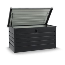Juskys Aufbewahrungsbox, Grau, Metall, 120x63x53 cm, Aufbewahrung & Schutzh&uuml;llen, Gartenboxen