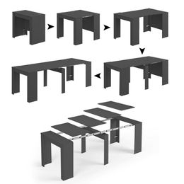 Dmora Tisch, Schwarz, Holzwerkstoff, 90x78x51 cm, Wohnzimmer, Wohnzimmertische, Konsolentische