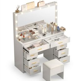 Schminktisch, Wei&szlig;, Holzwerkstoff, 40x140x113 cm, Schlafzimmer, Schminktische