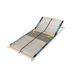 Sleepneo Lattenrost, Buche, Birke, Holz, 7-Zonen, 80x200 cm, Hergestellt in Deutschland, Blauer Engel, T&Uuml;V S&uuml;d, Federholzleisten verleimt, Federleisten mit Duokappen, individuelle Liegeh&auml;rteeinstellung, Mittelgurt, verstellbar, Schlafzimmer, Lattenroste