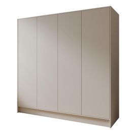 Beautysofa Dreht&uuml;renschrank, Kaschmir, Holzwerkstoff, 200x200x51 cm, Schlafzimmer, Kleiderschr&auml;nke, Dreht&uuml;renschr&auml;nke