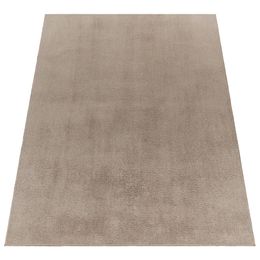 Paco Home Kurzflorteppich, Taupe, Textil, Rechteckig, 140x200 cm, strapazierf&auml;hig, f&uuml;r Fu&szlig;bodenheizung geeignet, Teppiche & B&ouml;den, Teppiche
