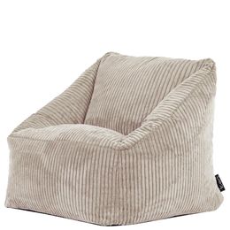 Icon Sitzsack, Beige, Textil, 100 L, 1-Sitzer, Freiform, 55x44x55 cm, Hergestellt in Deutschland, Oeko-Tex&reg; Standard 100, Reach, Wohnzimmer, Hocker, Sitzs&auml;cke, Kindersitzs&auml;cke