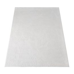 Paco Home Hochflorteppich, Wei&szlig;, Textil, Rechteckig, 140x200 cm, strapazierf&auml;hig, f&uuml;r Fu&szlig;bodenheizung geeignet, Teppiche & B&ouml;den, Teppiche, Hochflorteppiche & Shaggys