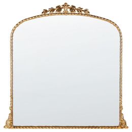 Beliani Wandspiegel, Gold, Metall, Quadratisch, 71x71x3 cm, Spiegel, Wandspiegel