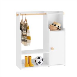 sobuy Kindergarderobe, Wei&szlig;, Holzwerkstoff, 94x110x35 cm, Garderobe, Kindergarderoben