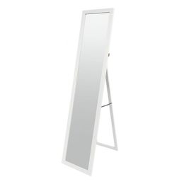 Edaxo Standspiegel, Wei&szlig;, Holzwerkstoff, 37x127x1.5 cm, Spiegel, Standspiegel