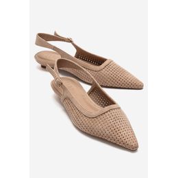 Aviva Slingback Spitzer Zehen Pumps