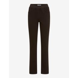 Raphaela by Brax Damen Five-Pocket-Hose Style PAMINA DARK CHOCOLATE, denim dunkelbraun, Gr. 36