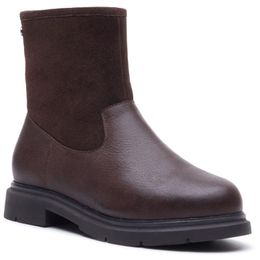 Hush Puppies Charlotte Leder Damen BRAUNE Stiefel