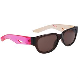 Nike - "II" Rechteck-Sonnenbrille, Kunststoff (Erdfarbe/Mauve)