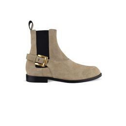 Balmain Balmain Anthem Chelsea-Stiefel Beige