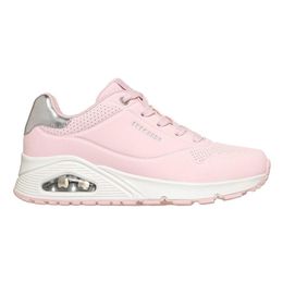 Skechers - "Uno Stand On Air" Sneaker f&uuml;r Damen, Keilabsatz (Pink/Metallic)