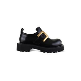 Balmain Anthem-Loafer, glasiert Schwarz