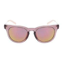 Nike - "Trend" Oval-Sonnenbrille (Braungrau/Fuchsie)