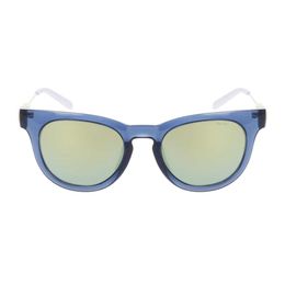 Nike - "Trend" Oval-Sonnenbrille (Diffuses Blau/Gelb)