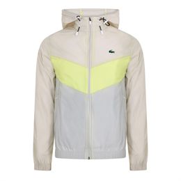 Lacoste - "Anorak" Blousonjacke f&uuml;r Herren (Grau/Limone/Hellblau)