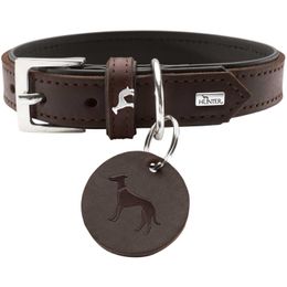 Hunter Halsband Larvik dunkelbraun/schwarz / 50