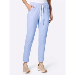 Heine Damen Jogg Pants, Blau, Gr. 36, 7/8-Hose, Material: Polyamid