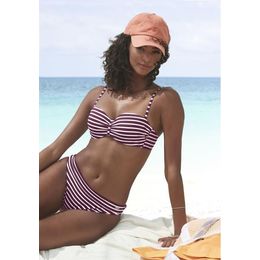 Venice Beach B&uuml;gel-Bandeau-Bikini-Top 'Tadu' mehrfarbig Gr. 40 Cup D. Mit Seitlichen St&auml;bchen Und Mit B&uuml;gel. Nachhaltig.