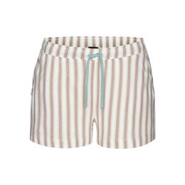 VIVANCE DREAMS BY LASCANA Pyjamashorts braun Gr. 36/38 f&uuml;r Damen. Mit Allover-Druck. Bequem. Nachhaltig.