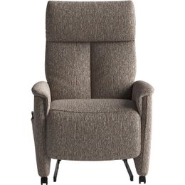 Sit & More TV-Sessel SIT & MORE, B:87cm H:121cm T:89cmcappuccino, 100% Polyester, Sessel, "Cremona Comfort Plus", bis 200 Kg belastbar, mit Herz-Waage Funktion