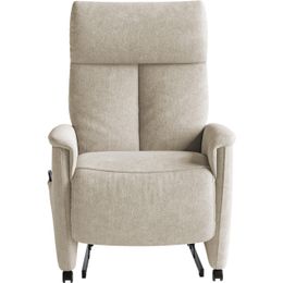 Sit & More TV-Sessel SIT & MORE, B:87cm H:114cm T:89cmsilber, 100% Polyester, Sessel, "Cremona Comfort Plus", bis 200 Kg belastbar, mit Herz-Waage Funktion