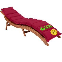 Detex Auflage Sonnenliege Rot 183x56x7cm
