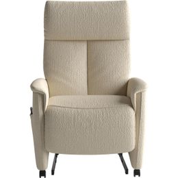 Sit & More TV-Sessel SIT & MORE, B:87cm H:116cm T:89cmsand, 100% Polyester, Sessel, "Cremona Comfort Plus", bis 200 Kg belastbar, mit Herz-Waage Funktion