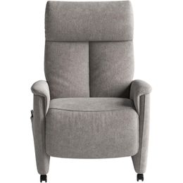 Sit & More TV-Sessel SIT & MORE, B:87cm H:114cm T:89cmgrau, 100% Polyester, Sessel, "Cremona Comfort Plus", bis 200 Kg belastbar, mit Herz-Waage Funktion