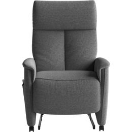 Sit & More TV-Sessel SIT & MORE, B:87cm H:121cm T:89cmanthrazit, 100% Polyester, Sessel, "Cremona Comfort Plus", bis 200 Kg belastbar, mit Herz-Waage Funktion