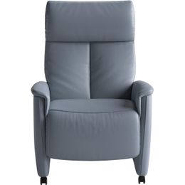 Sit & More TV-Sessel SIT & MORE, B:76cm H:119cm T:84cmgraublau, Sessel, "Cremona Comfort", wahlweise manuell oder elektrischer Funktion mit Akku