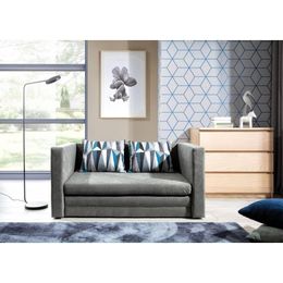 Pharao24.de Funktionssofa Sofabett Grau Stoffbezug